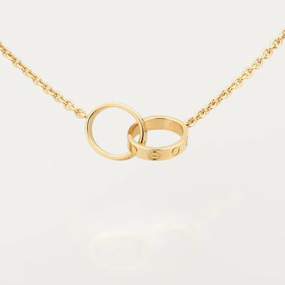 China weight 6.8g 18K Solid Gold Jewellery Necklace 8mm Inner diameter 44cm Chain Lenght for sale