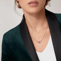 China weight 6.8g 18K Solid Gold Jewellery Necklace 8mm Inner diameter 44cm Chain Lenght for sale