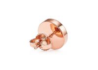 China 2.37g Rose Gold Mother Of Pearl Earrings , Mother Of Pearl Stud 9.65mm Size for sale