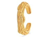 China Prong Setting 9k Gold Earrings Tree Bark Style 9mm 8mm 7mm Size for sale