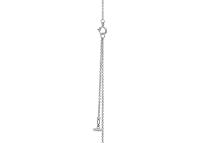 China 18k White Gold Diamond And Turquoise Circle Pendant with 16-18inch Chain for sale
