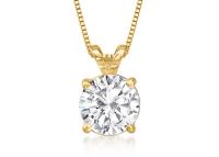 China 1.20 Carat 14K Gold Necklaces Yellow Gold Material OEM For Anniversary for sale