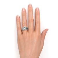 China Vintage 2 Carat Diamond Engagement Wedding Rings For Bridal ODM for sale