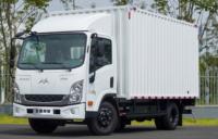 China Large Cargo Box 18m3 Electric Cargo Trucks EV Closed Container Light Truck for sale