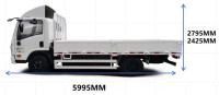 China 4.5T 4.15 Meter Single Row Pure Electric Cargo Van EV Fence Transport Vehicle 80.64kWh for sale