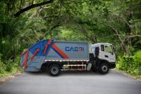 China Special Transport Vehicle With 12m3 Effective Volume Of Garbage Bin for sale