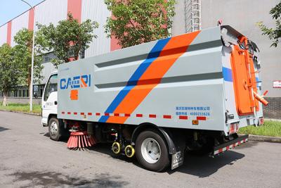 China Hot Sale Washing And Sweeping Vehicle With High Pressure Flushing Auxiliary Engine useful specialized vehicles for sale