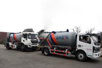 China Total Mass 18000 Kg Heavy Duty Cargo Truck EQ1125SJ8CDC Chassis Model Sewage Suction Vehicle for sale