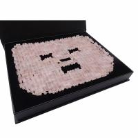 China 7.4*9.25inch Rose Quartz Jade Mask Eye Massager Natural Stone Face Massager Sleep Mask For Beauty Masssage Function for sale