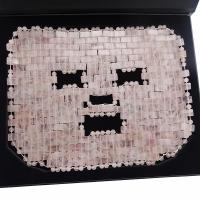 China 7.4*9.25inch Rose Quartz Jade Mask Eye Massager Natural Stone Face Massager Sleep Mask For Beauty Masssage Function for sale