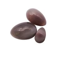 China Polished Folk Art Grey Agate Stone Eggs Yoni Egg Set for Women Kegel Style Polished for sale