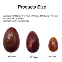 China Regional Feature Yoni Eggs Red Agate Natural Gemstone Jade Eggs For Women Kegel Exercise for sale