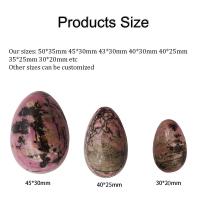 China Kegel Exercise Gemstones Hot Jade Rhodonite Palm Stone Yoni Eggs for Women Pelvic Muscle Training in 3 Sizes for sale