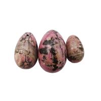 China Kegel Exercise Gemstones Hot Jade Rhodonite Palm Stone Yoni Eggs for Women Pelvic Muscle Training in 3 Sizes for sale