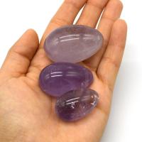 China OEM Accepted Carved Yoni Eggs for Vaginal Exercise Natural Drilled Amethyst Jade Eggs for sale