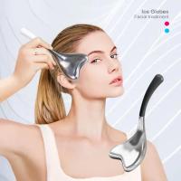 China Stainless Steel Cooling Facial Ice Globes for Face Beauty Luxury Gold/Silver Cryo Globes for sale