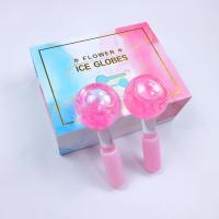 China Customized Logo Availabled Facial Ice Globes for Facial Massage Roller Gua Sha Anti-Freeze Liquid to Reduce Pores Wrinkles for sale