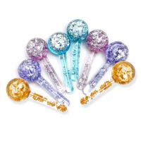 China Borosilicate Glass 24K Gold Foil Ice Globes for Facial Massager to Reduce Puffiness Inflammation and Bags Under Eyes for sale