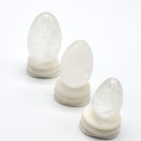 China Crystal Clear Rock Quartz Yoni Eggs Polished Technique OEM Accepted Natural Gemstone Chakra Healing Lapidary for sale