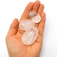 China Crystal Clear Rock Quartz Yoni Eggs Polished Technique OEM Accepted Natural Gemstone Chakra Healing Lapidary for sale