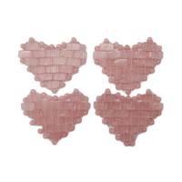 China Face Mask 100% Natural Rose Quartz Mini Eye Covers for Facials Puffy Eyes Headaches Migraines Sleeping Eye/Face Mask for sale