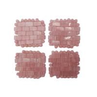 China Face Mask 100% Natural Rose Quartz Mini Eye Covers for Facials Puffy Eyes Headaches Migraines Sleeping Eye/Face Mask for sale