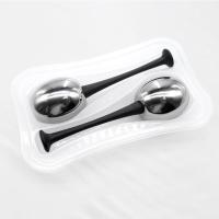 China Customized Logo Availabled Stainless Steel Ice Face Globes for Women Face Eyes Beauty Cryo Sticks Roller Gua Sha Freeze Tools for sale