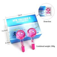 China Facial Massage Cooling Globe Borosilicate Glass Ice Globes for Facials Roller Ball Spa Face Lift Beauty Skin Care for sale