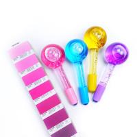 China Facial Massage Cooling Globe Borosilicate Glass Ice Globes for Facials Roller Ball Spa Face Lift Beauty Skin Care for sale
