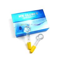 China Facial Massage Cooling Globe Borosilicate Glass Ice Globes for Facials Roller Ball Spa Face Lift Beauty Skin Care for sale
