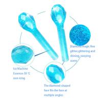 China Cold Face Globes Ice Balls Facial Massager for Puffy Eyes and Dark Circles Diamond Shape Logo Customized Logo Availabled for sale