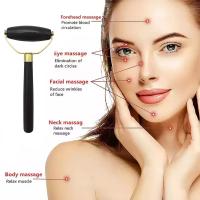 China Massage Facial Massager Bian Stone Roller Gua Sha for Anti Aging Wrinkles Free Eye Neck Body Guasha Toning Facial Muscle for sale