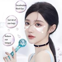 China Cooling Ice Globes 24K Gold Face Massager Roller for Daily Beauty Routines to Reduce Facial Swelling and Dark Circles for sale