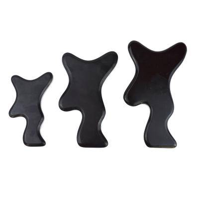China Discover the Power of Black Bian Stone Gua Sha Body Massage Tools for Beauty and Relaxation for sale