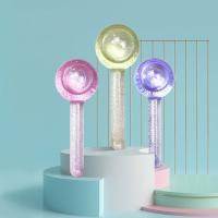 China Anti-Ageing Facial Massage Tool Ice Globes Glitters for Cooling Face Neck and Eyes Tighten Skin Borosilicate Glass for sale