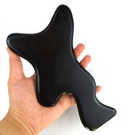 China Discover the Power of Black Bian Stone Gua Sha Body Massage Tools for Beauty and Relaxation for sale