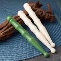 China 14.5cm Resin Double Head Acupoint Stick for Facial Massage and Lymphatic Stimulation Tool for sale
