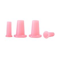 China 100% Domestic Silicone Cupping Guasha Beauty Salon Exclusive Multi Color Four Piece Set Facial Gua Sha Cupping For Care for sale