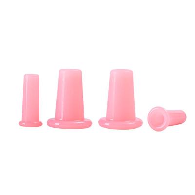 China 100% Domestic Silicone Cupping Guasha Beauty Salon Exclusive Multi Color Four Piece Set Facial Gua Sha Cupping For Care for sale