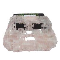China Polished Face Mask Natural Gemstone Jade Sleep Mask Rose Quartz Eye Anti-Aging Hot or Cold Using Stone for sale