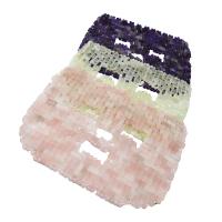 China Polished Face Mask Natural Gemstone Jade Sleep Mask Rose Quartz Eye Anti-Aging Hot or Cold Using Stone for sale