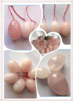 China Middle Size Rose Quartz Yoni Eggs 2024 Trending Product for Rehabilitation Therapy for sale