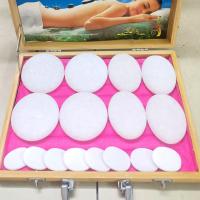 China Musical Function 16pcs White Jade Energy Stone Beauty Massage Heater Spa Essential Oil Massage Box For Personal Health Care for sale