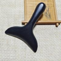 China ISO9001 Certified Body Massager Natural Bian Stone Gua Sha Scraping Board for Back Massage and Meridian Brush for sale