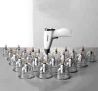 China 20-Piece Set Electric Guasha Cupping Suction Massager for Body Massage Meridian Treatment Relax Tool ABS Material for sale