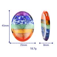 China Chakra Balancing Essential Natural Worry Stone Finger Massage Tool with 45*35*8mm Size and ISO9001 Certificate for sale