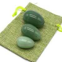 China Achieve Stronger Pelvic Floor with Carved Green Jade Yoni Eggs Kegel Exercise for sale