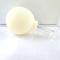 China 2023 Arrivals 2 Pieces Glass Silicone Cupping Set Massage Vacuum Suction Cupping Cups For Face by Rubber and Massage Hammer for sale