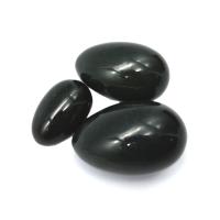 China Certified Green Nephrite Jade Yoni Eggs for Women Kegel Made in 43*30mm Size Regional Feature for sale