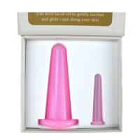 China 2PCS Silicone Massage Cup Set for Anti Cellulite and Health Care Personal Cupping Essential for sale